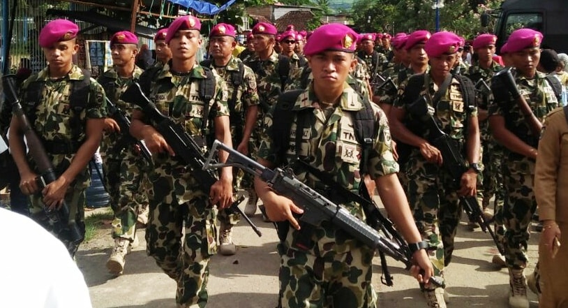 Pasmar 1 Marinir TNI AL Beraksi di Bima - Kabar Harian Bima
